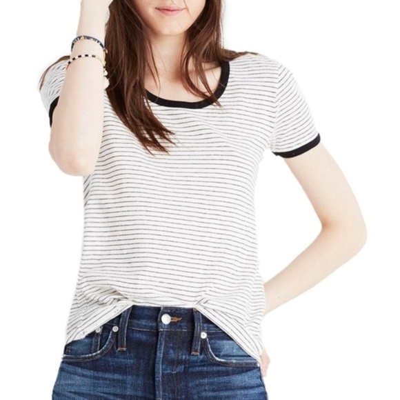 Madewell | Tops | Madewell Short Sleeve Striped Ringer Tee Small | Poshmark